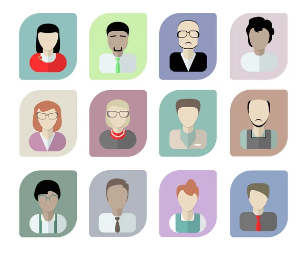 Cute cartoon human avatars set Stock Vector Image by ©Merfin #111312070