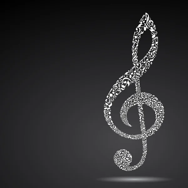 Music notes treble clef. ⬇ Vector Image by © inspiring.vector.gmail.com ...