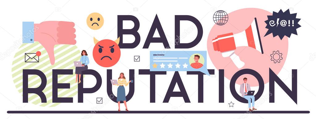 Bad reputation, Royalty-free Bad reputation Vector Images & Drawings ...