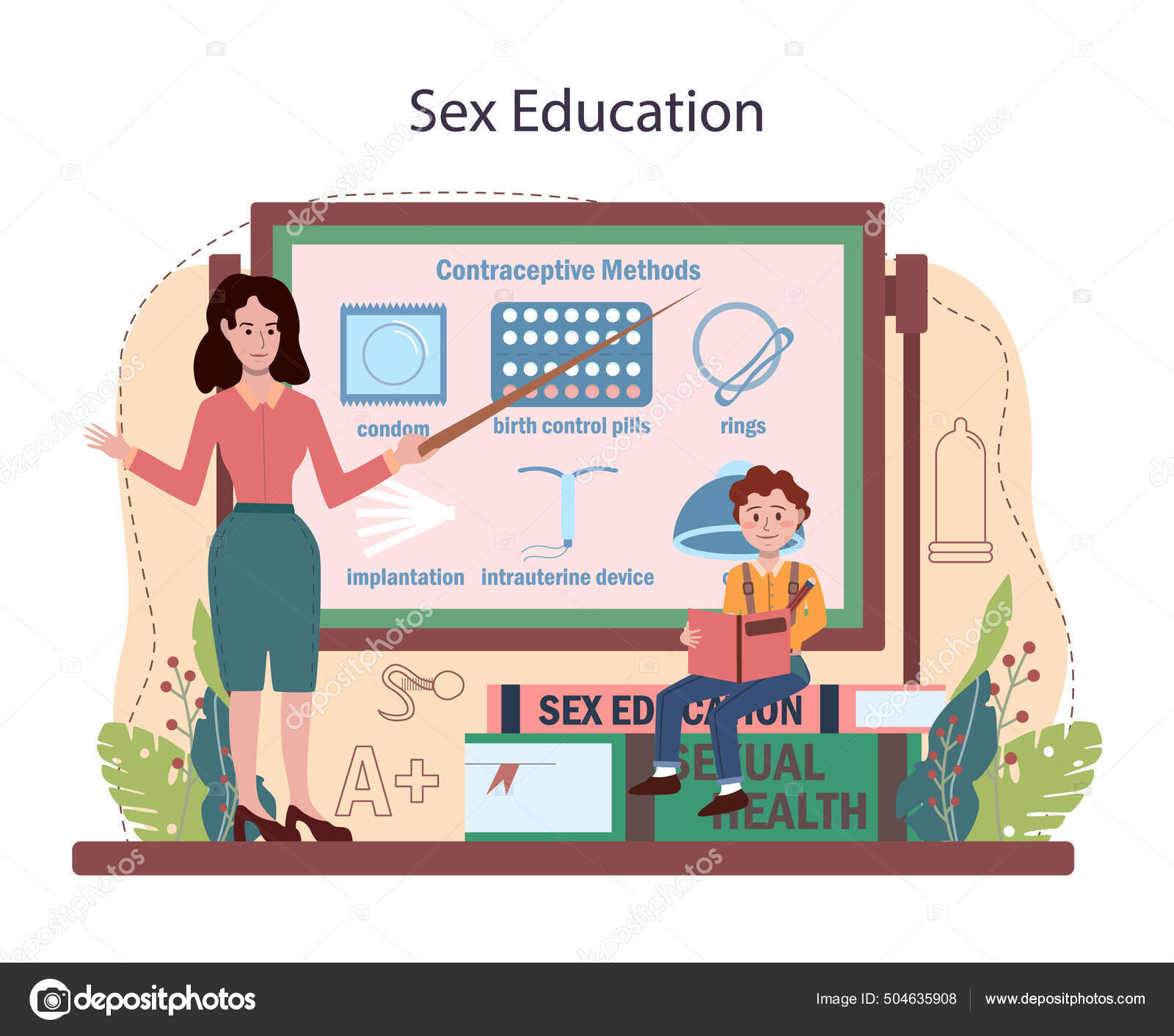 Sexual Education Concept Sexual Health Lesson For Young People Stock