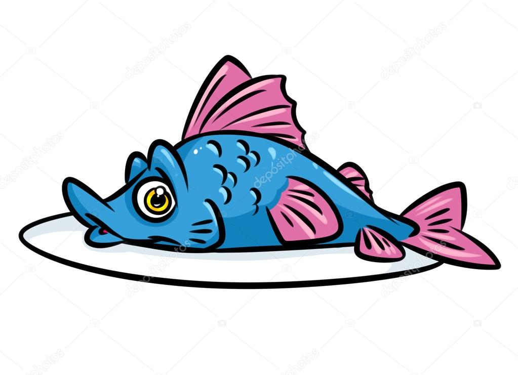 Fisk mat tallrik isolerade — Stockfotografi © Efengai #107284864