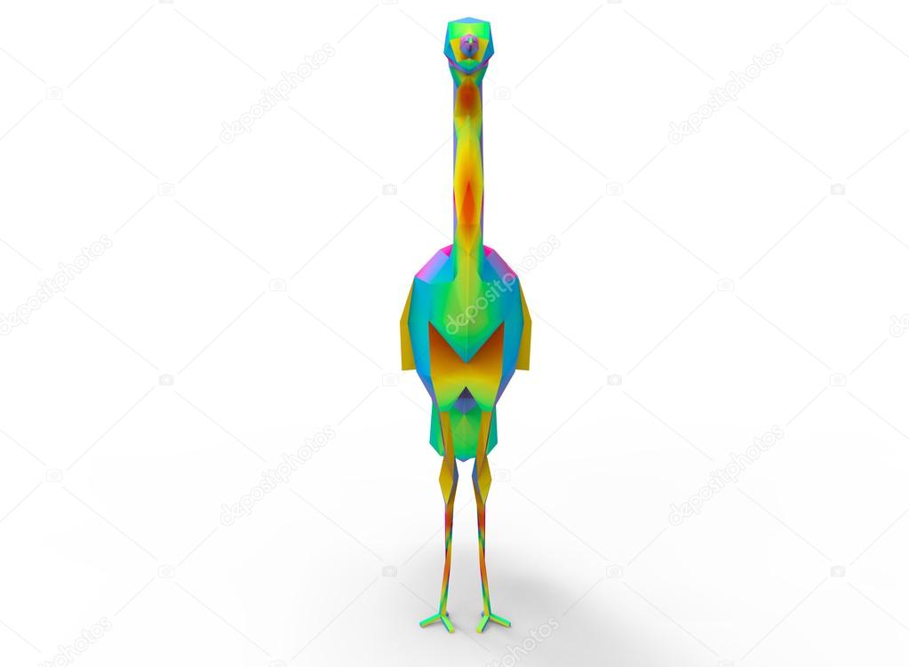 Cartoon Whooping Crane