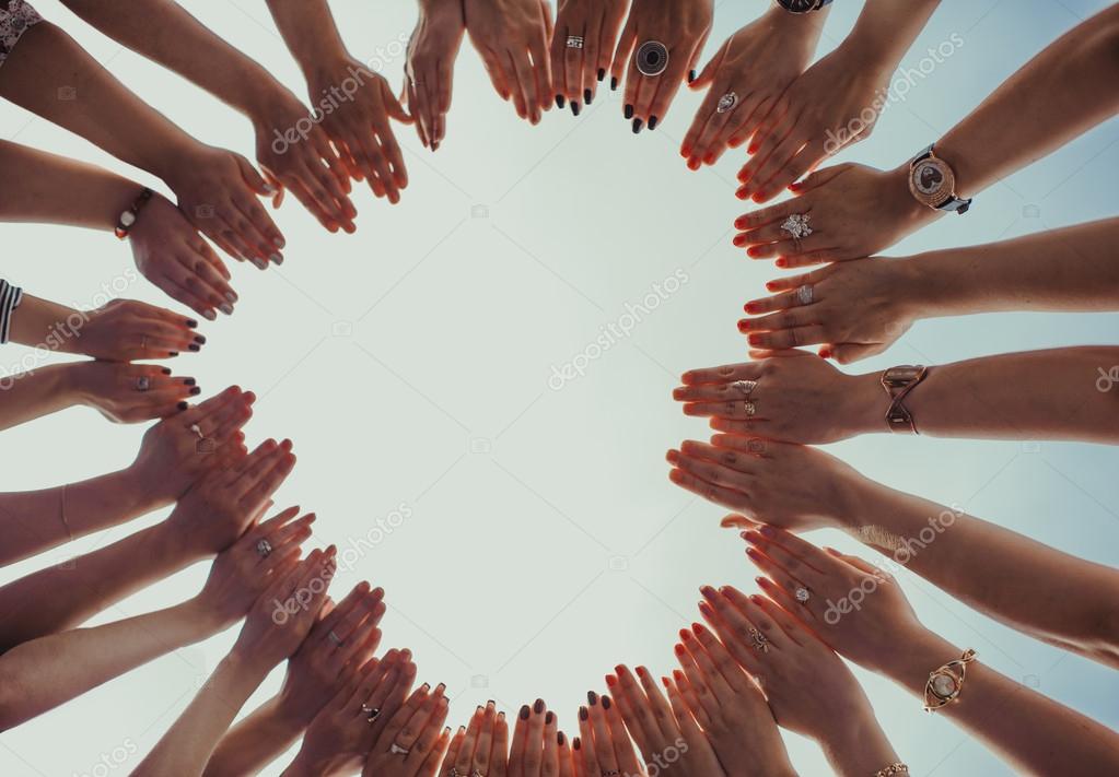 Hands forming a circle — Stock Photo © Photo_life #105713378