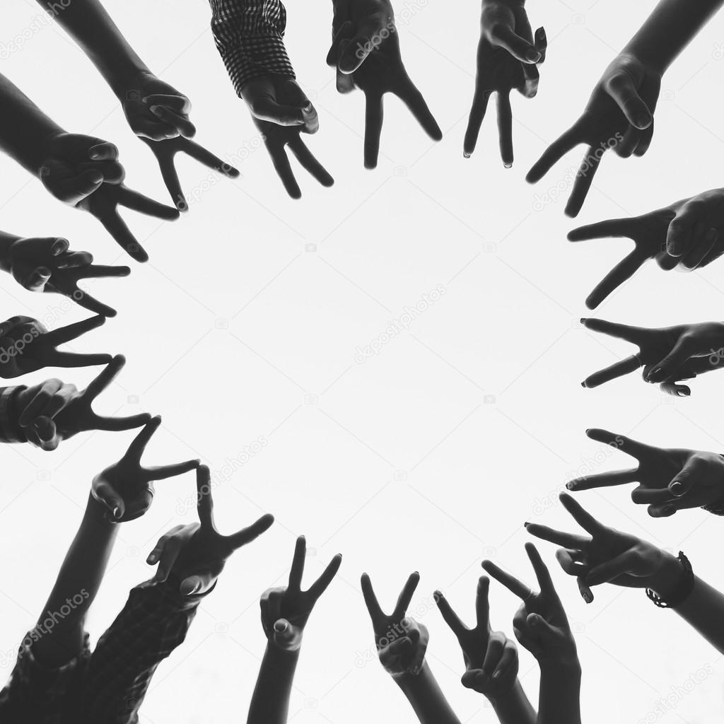 Hands forming a circle Stock Photo by ©Photo_life 105713628