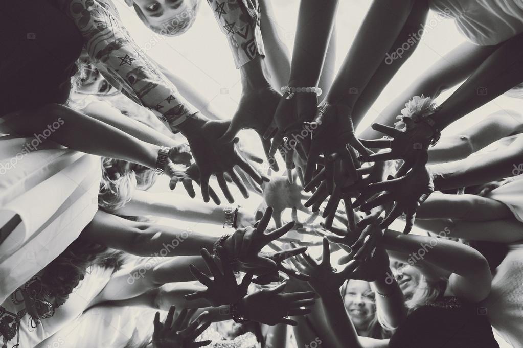 Hands forming a circle — Stock Editorial Photo © Photo_life #118351178