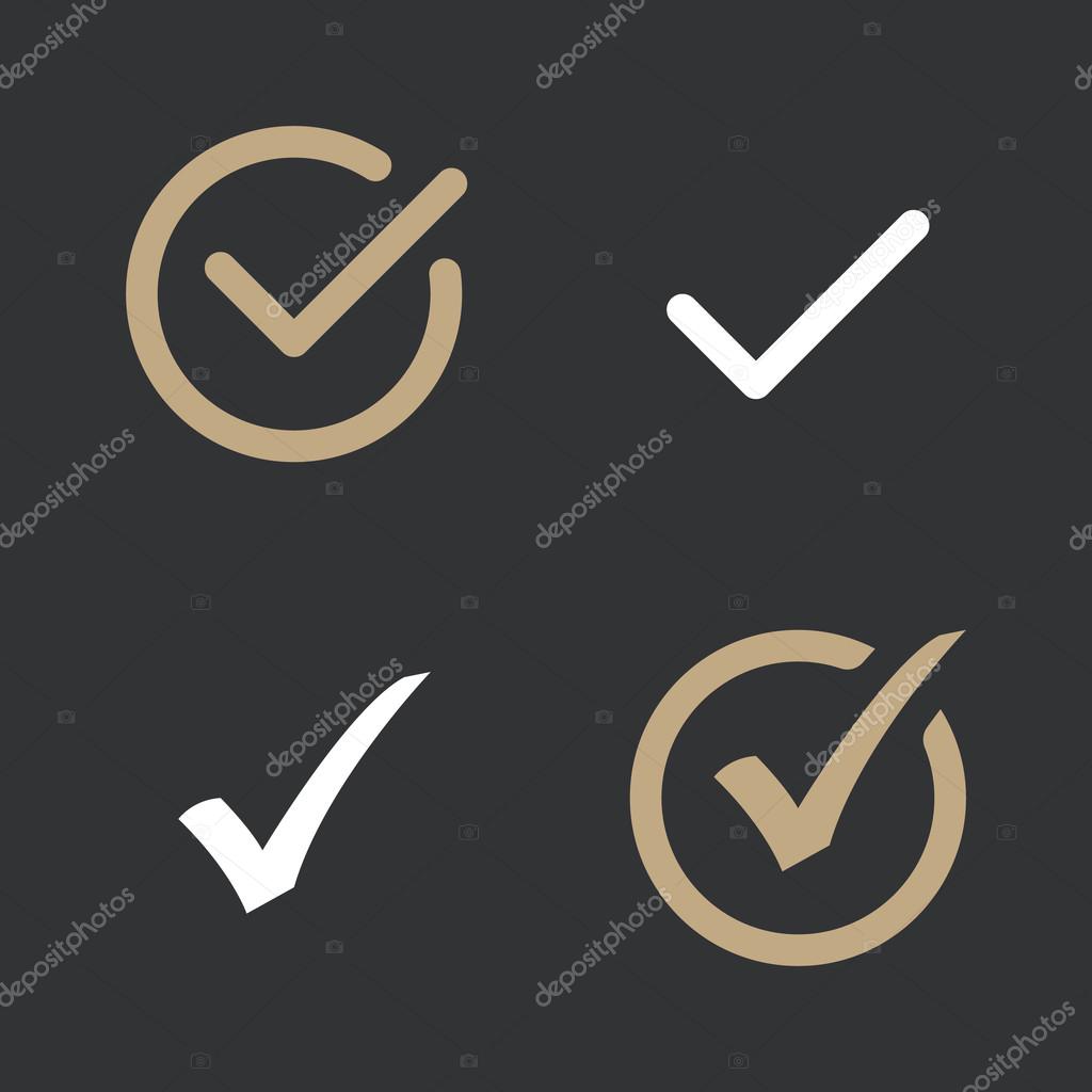 Conjunto de iconos vectoriales de confirmación 2024 Conjunto de iconos vectoriales de confirmación 2024