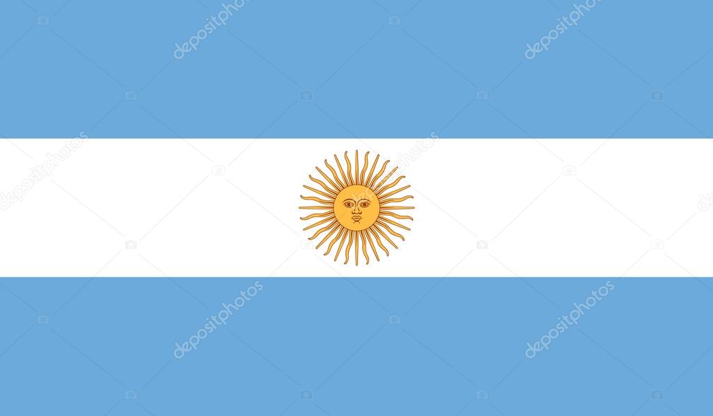 vector aislado bandera argentina original y simple en colores oficiales ...