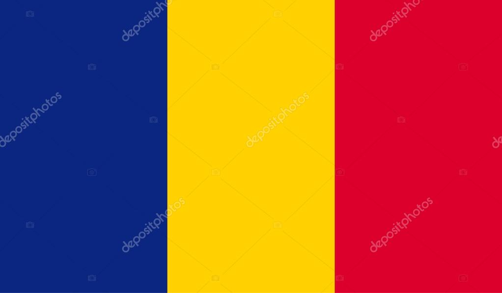 Bandera Rumania colores oficiales y Proporción Correctamente. 2025
