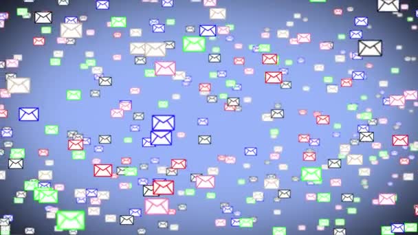 Mails background. Flying letters, loop. — Stock Video © RUl8let #116249612