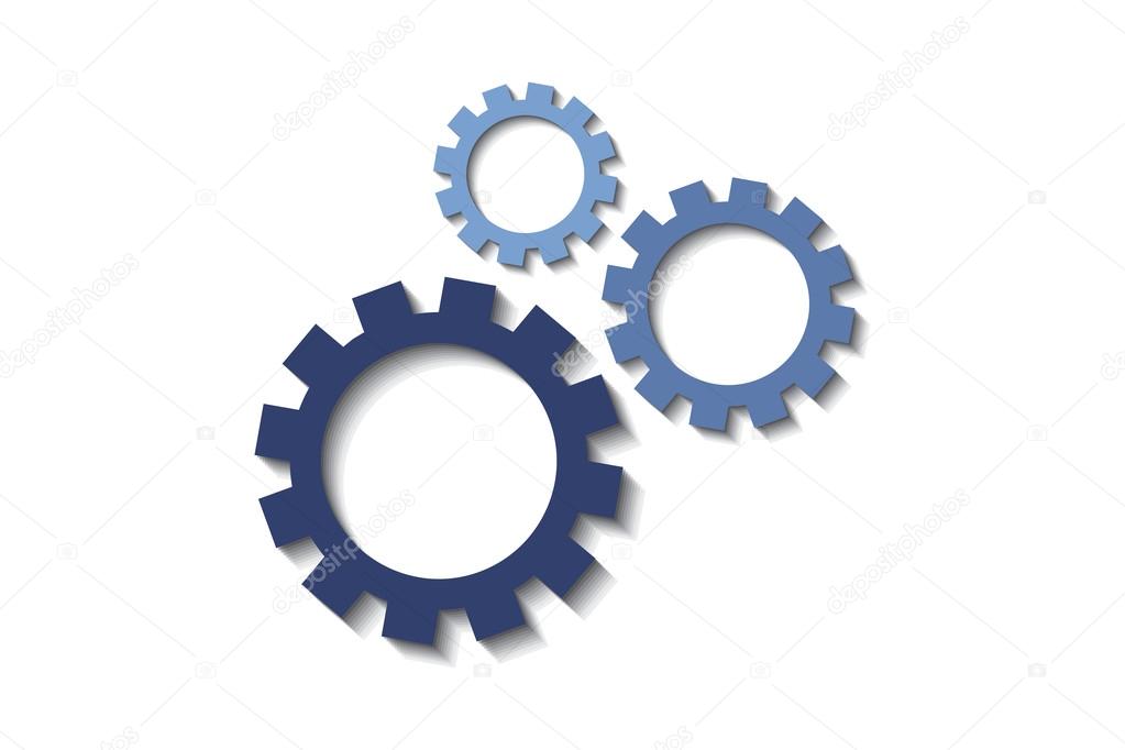 Set of cogs icons, symbols and design elements Stock Vector Image by ...