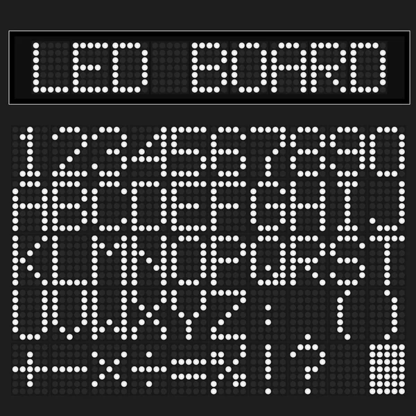 Orange LED digital font Stock Vector Image by ©thaneeh.gmail.com #107239136