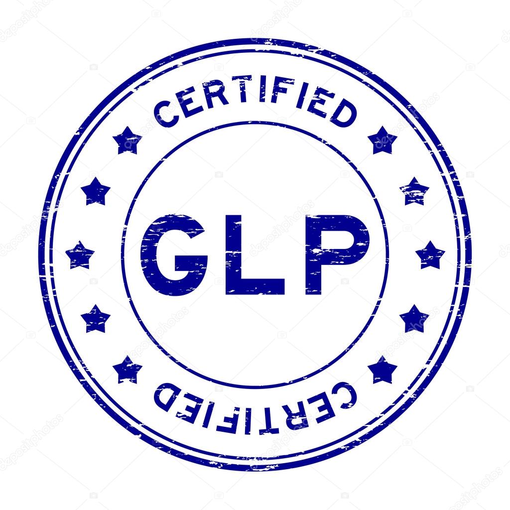 Grunge azul sello de goma certificado GLP Vector de stock por ©thaneeh ...