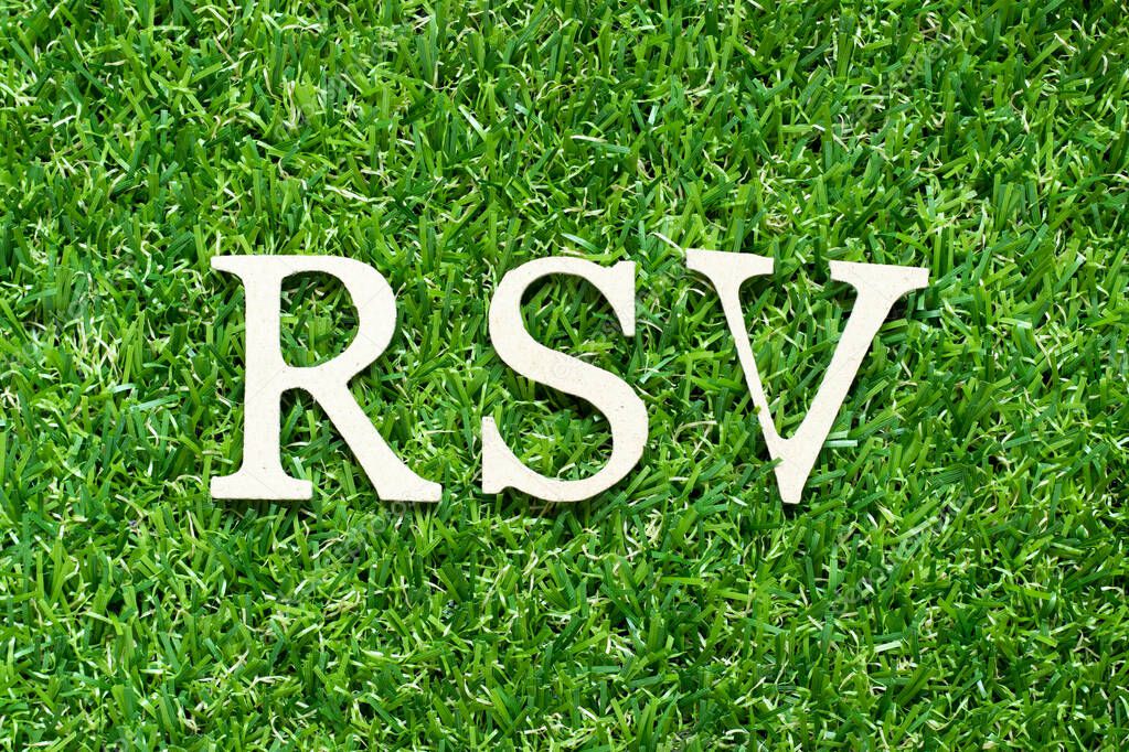 Letra del alfabeto en la palabra VRS (virus sincitial respiratorio) en ...