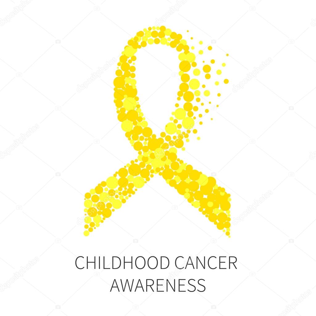 Childhood cancer awareness ribbon Stock Vector Image by ©Naumas #121678472