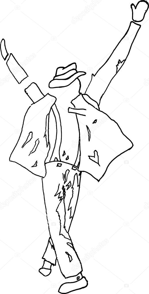 Drawing Of Michael Jackson Dancing