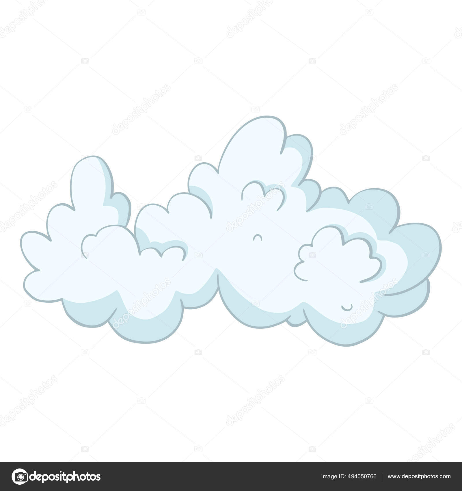 Tecknad moln element serietidning grafisk illustration. Atmosfär ...