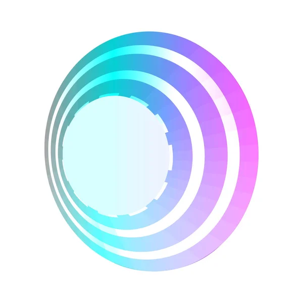 Realistic thor donut gradient geometric shape, modern vector element ...