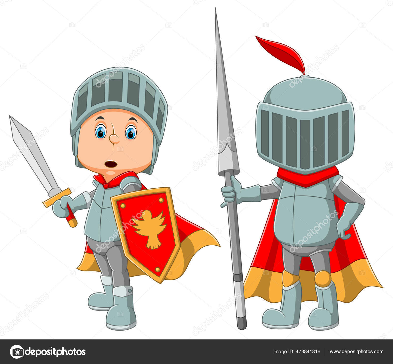 Colección Guardia Real Está Usando Armadura Sosteniendo Espada ...