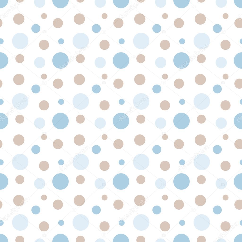 Blue And Brown Polka Dot Background