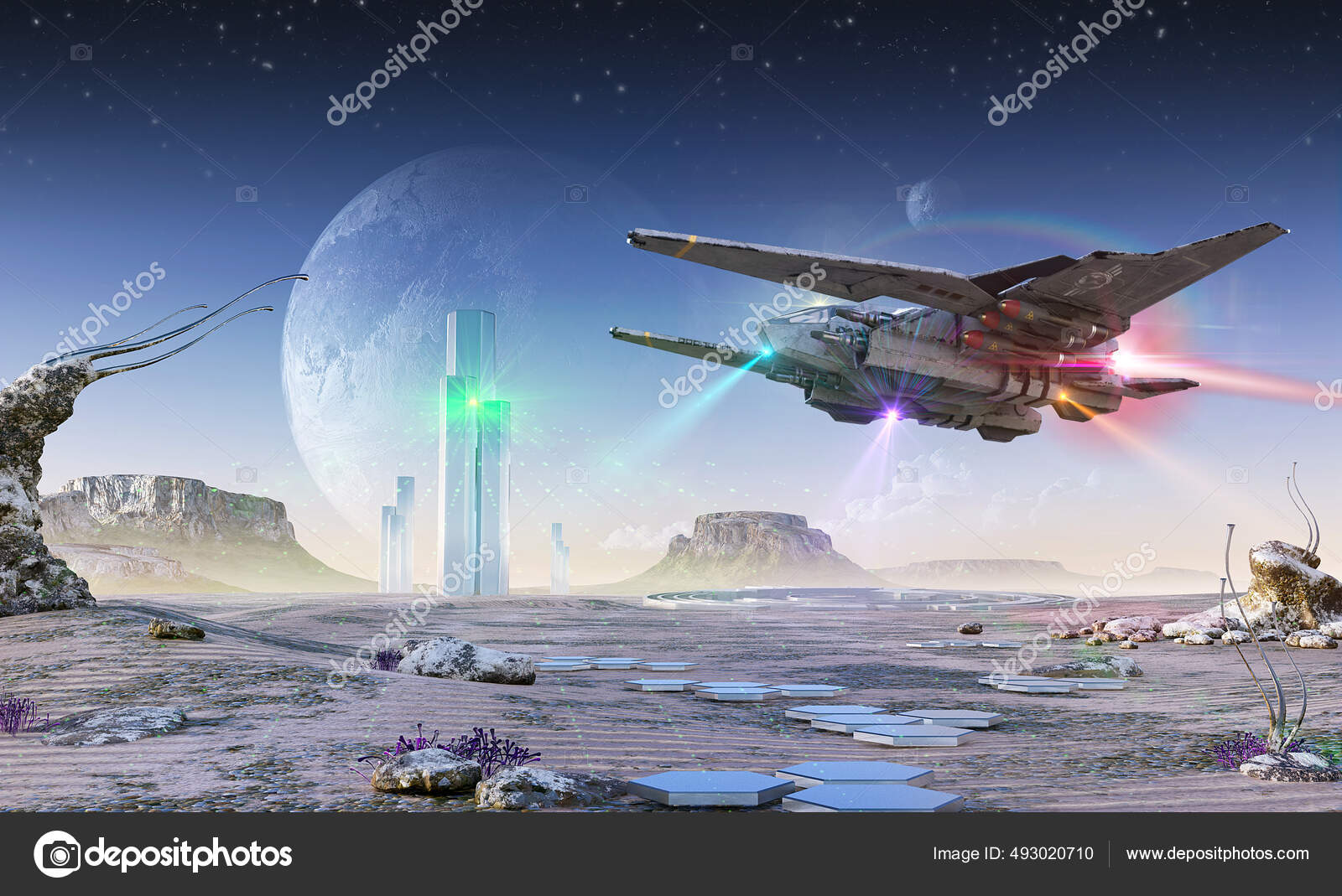 Sci Fi Landscape Alien Planets