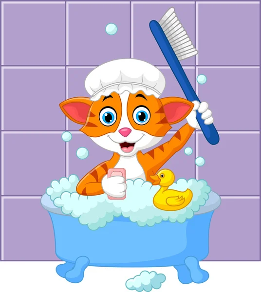 Bathing pet cartoon Stock Vectors, Royalty Free Bathing pet cartoon ...