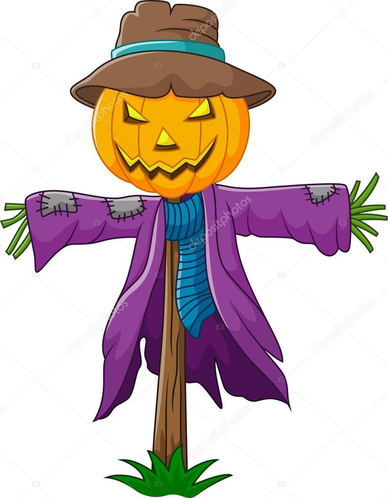 Personaje de espantapájaros de dibujos animados vector, gráfico vectorial © dreamcreation01 ...