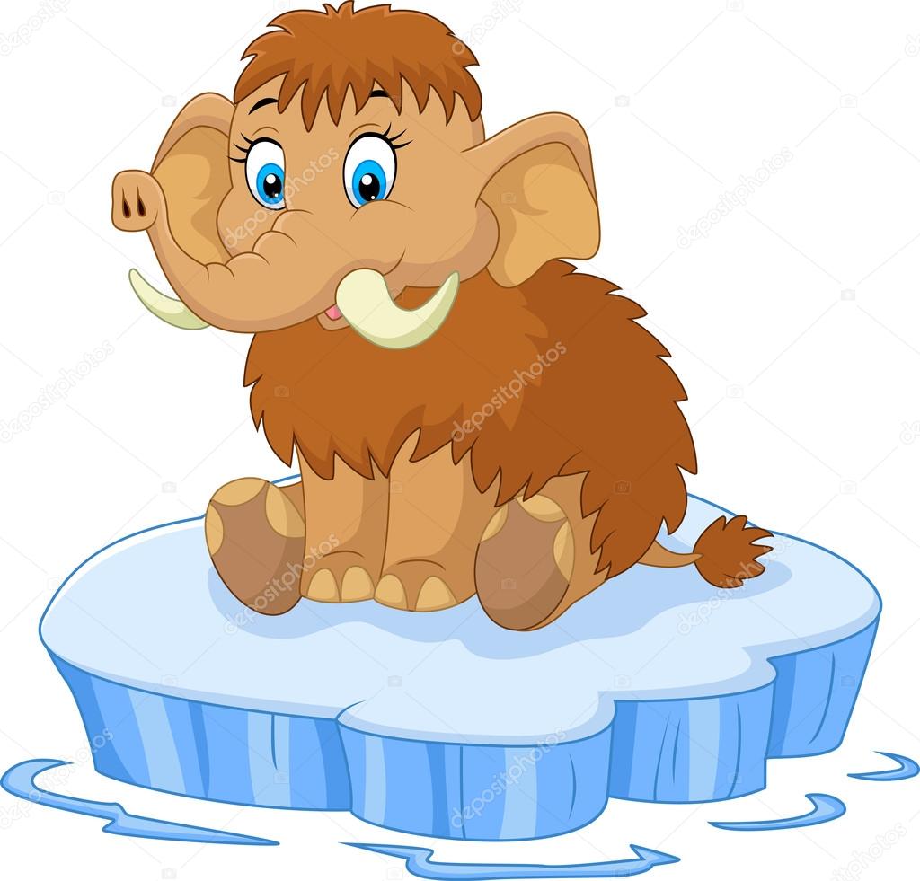 Lindo mamut dibujos animados 2024