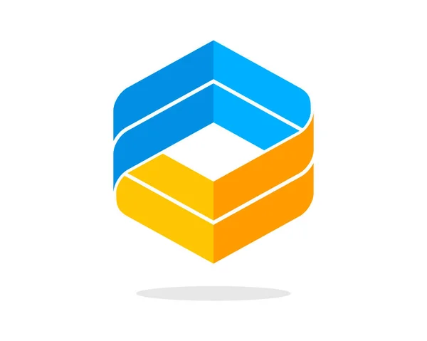 Blue Box Outline Yellow Arrow Stock Vector Image by ©skyace #421862788