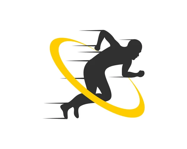Logo running imágenes de stock de arte vectorial | Depositphotos