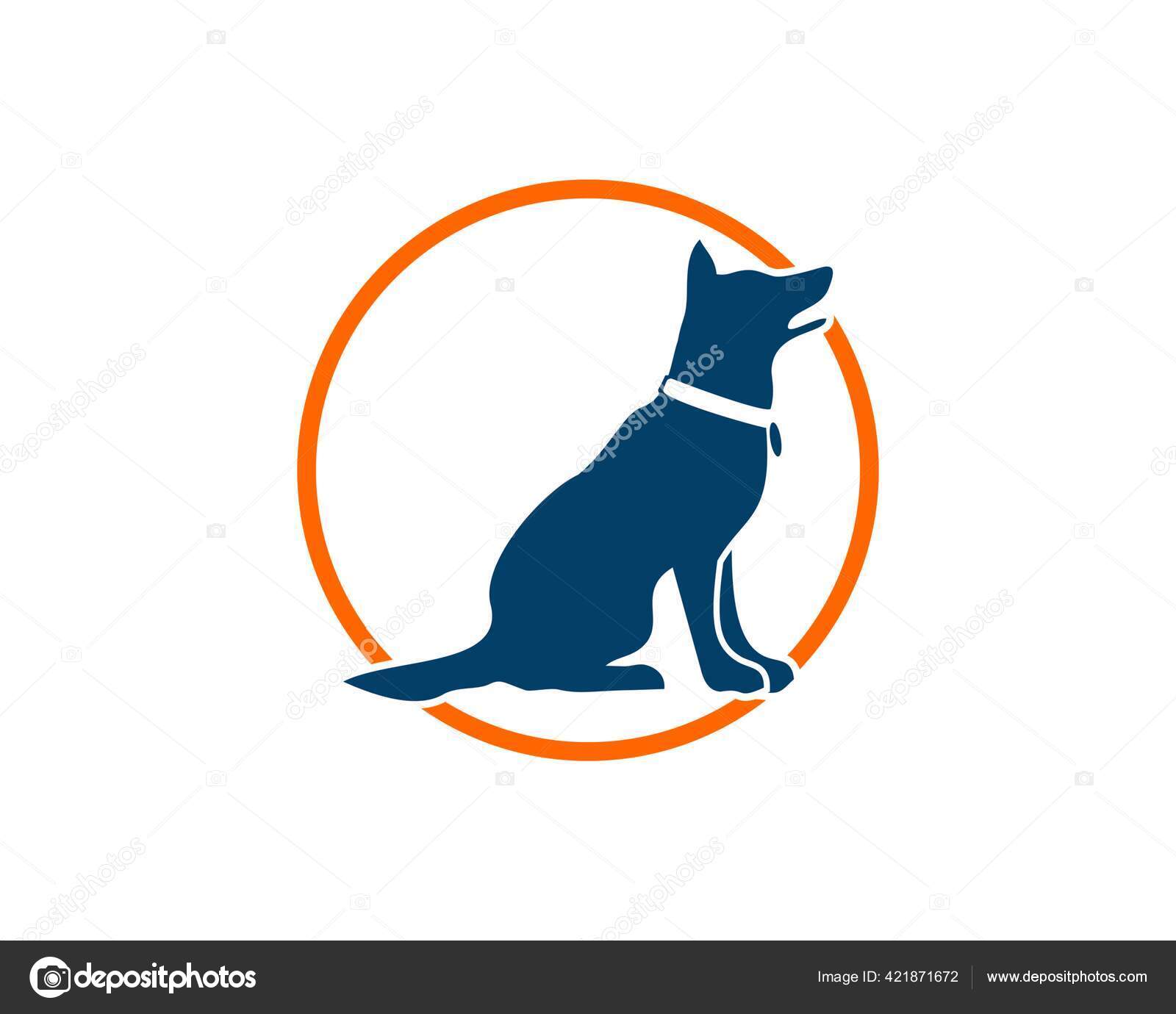 Circle Outline Dog Stock Vector by ©skyace 421871672
