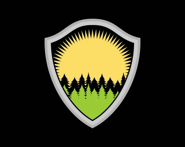 Nature Forest Shield Protection Stock Vector by ©skyace 422859402