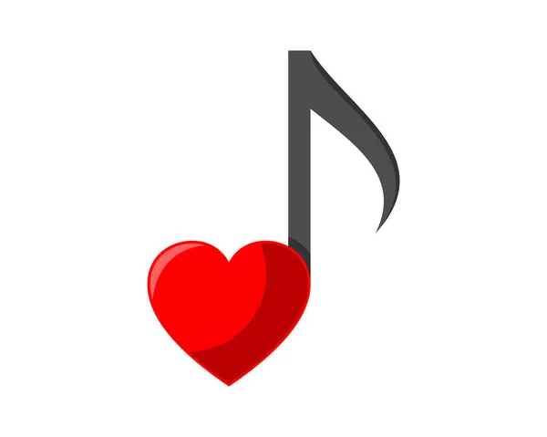Combination Music Note Love Logo Stock Vector by ©skyace 441526978