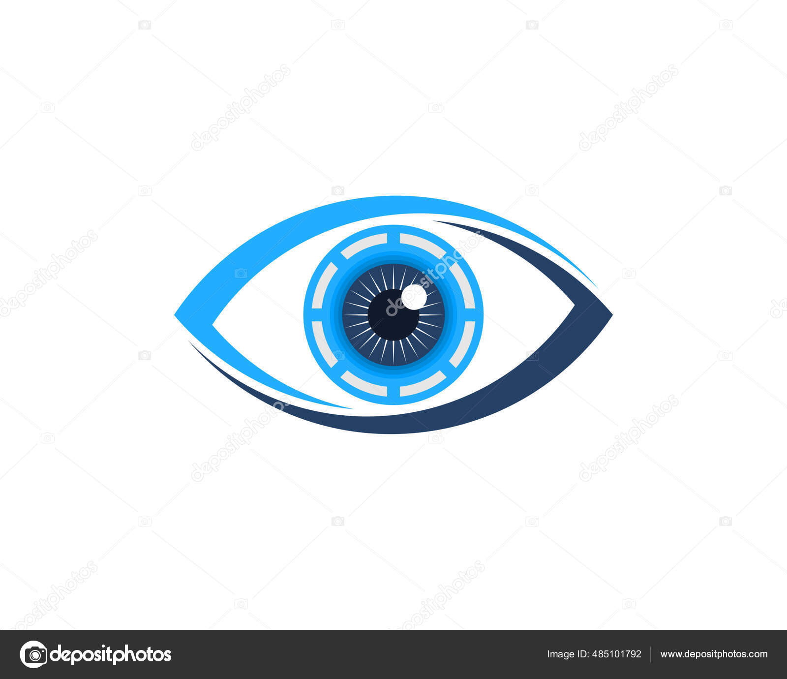 Eyes Blue Tech Logo Stock Vector Image by ©skyace #485101792