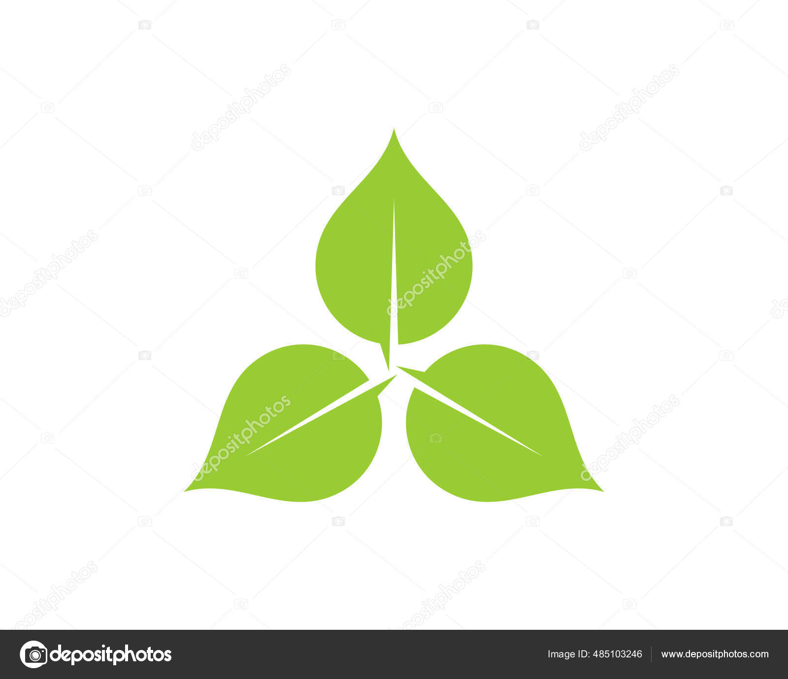 Nature Leaf Triangle Shape Logo Stock Vector by ©skyace 485103246
