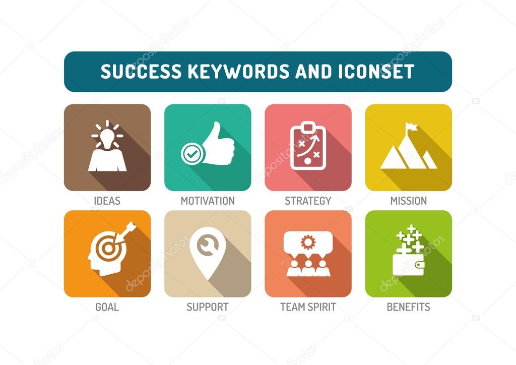 Success Icons Set Stock Vector Image by ©garagestock #106568166