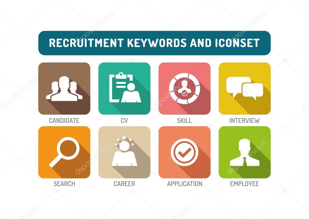Recruitment Icons Set Stock Vector by ©garagestock 106570280