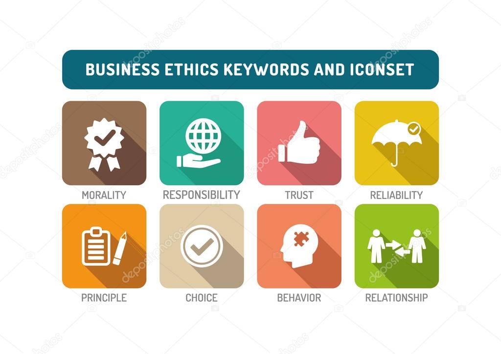 Business Ethics Icons Set Stock Vector Image by ©garagestock #106574010