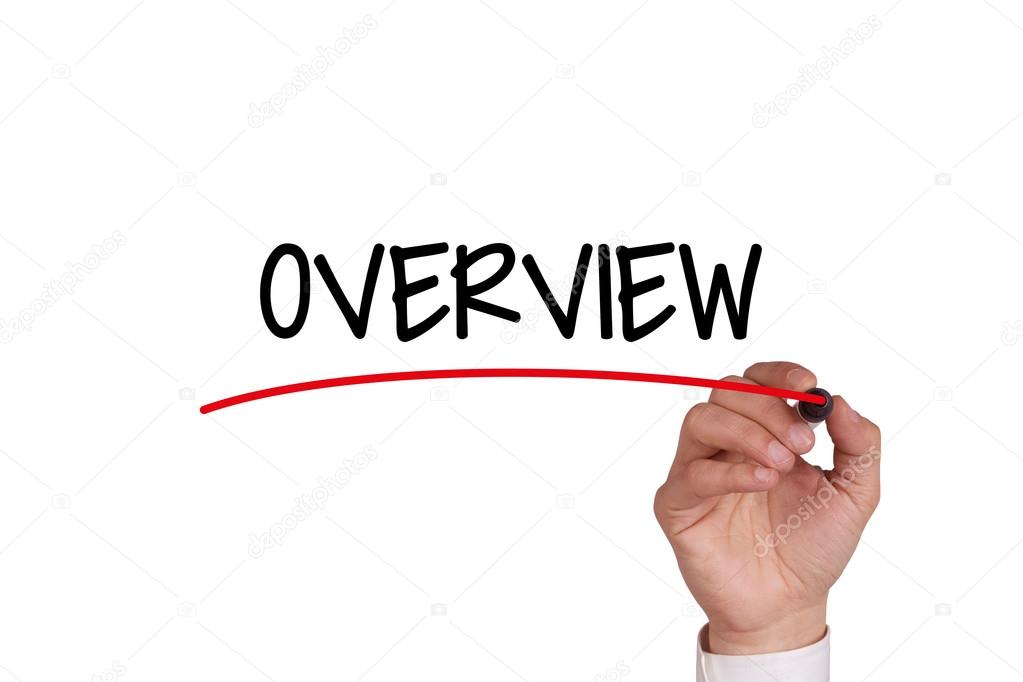 Hand writing overview with black marker Stock Photo by ©garagestock ...