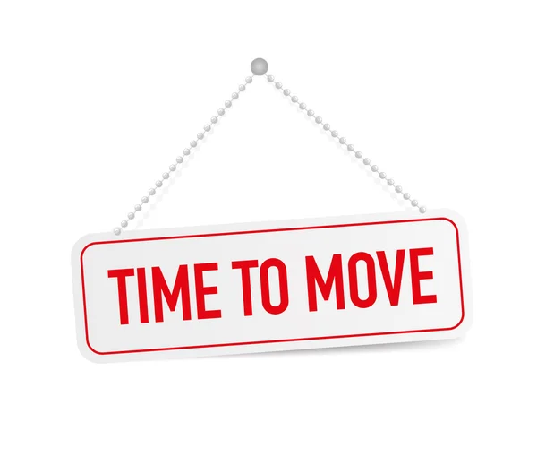 White sign plate hanging on pin — Stock Vector © garagestock #108081658