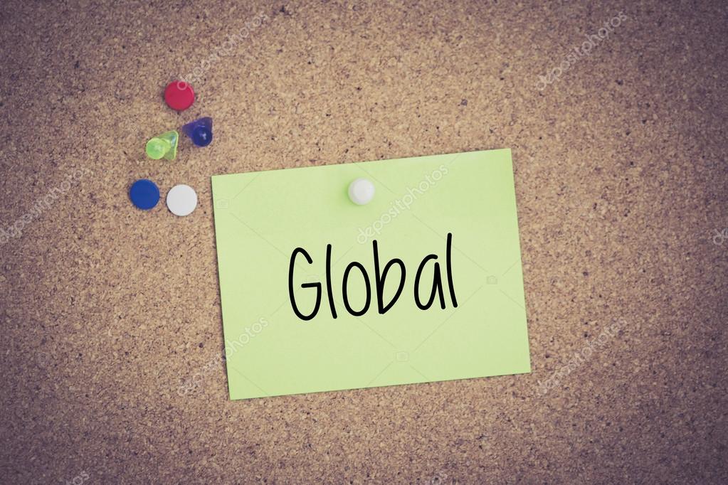 Sticky note pinned on pinboard — Stock Photo © garagestock #114743618