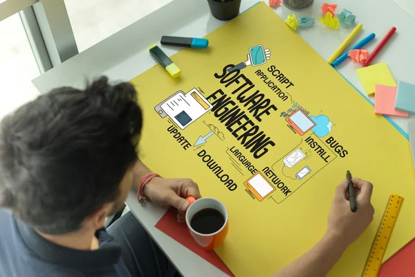 SOFTWARE ENGINEERING text - Stock Image - Everypixel