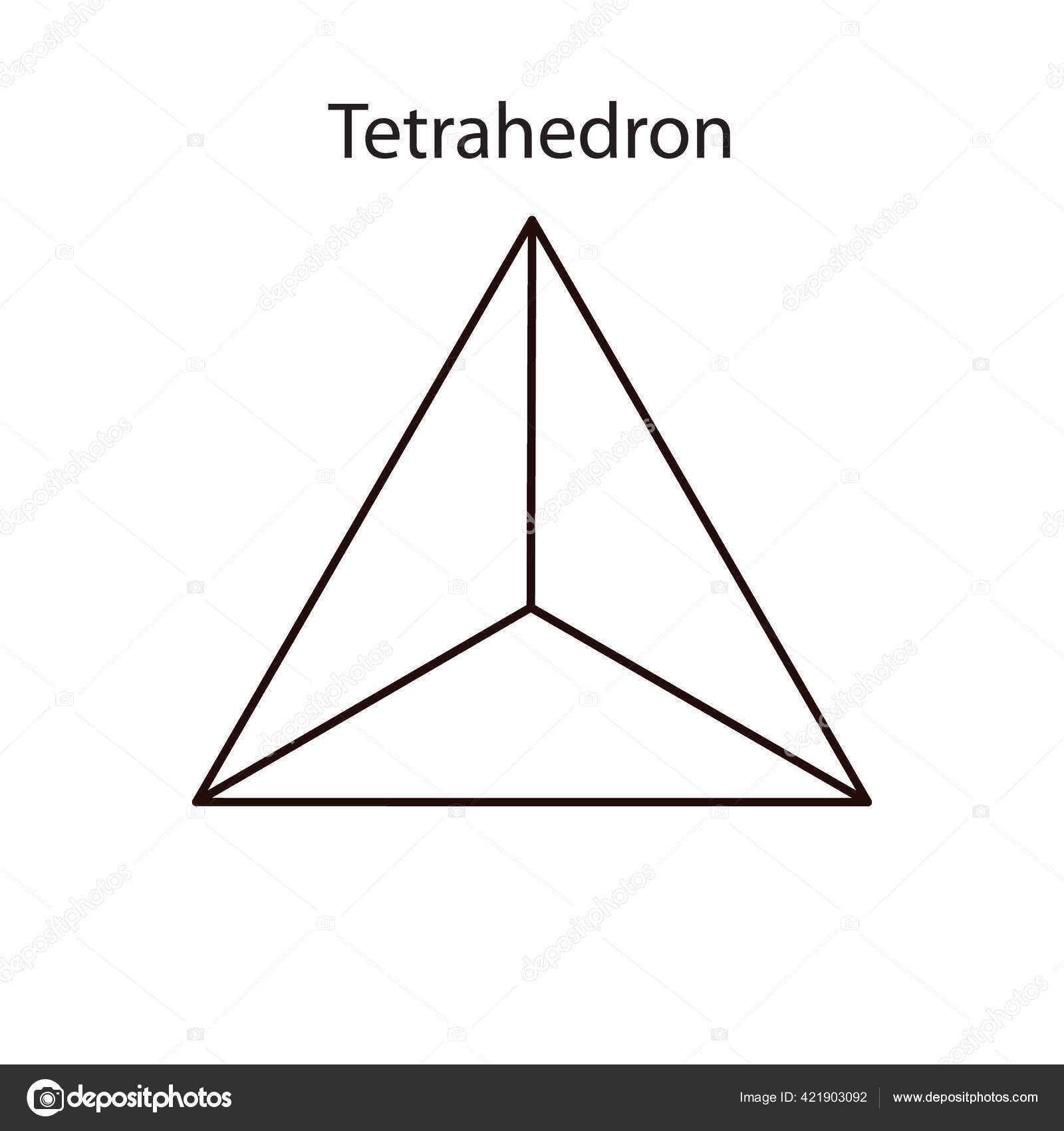 Vector Black Tetrahedron Gradients Game Icon Packaging Design Logo One ...
