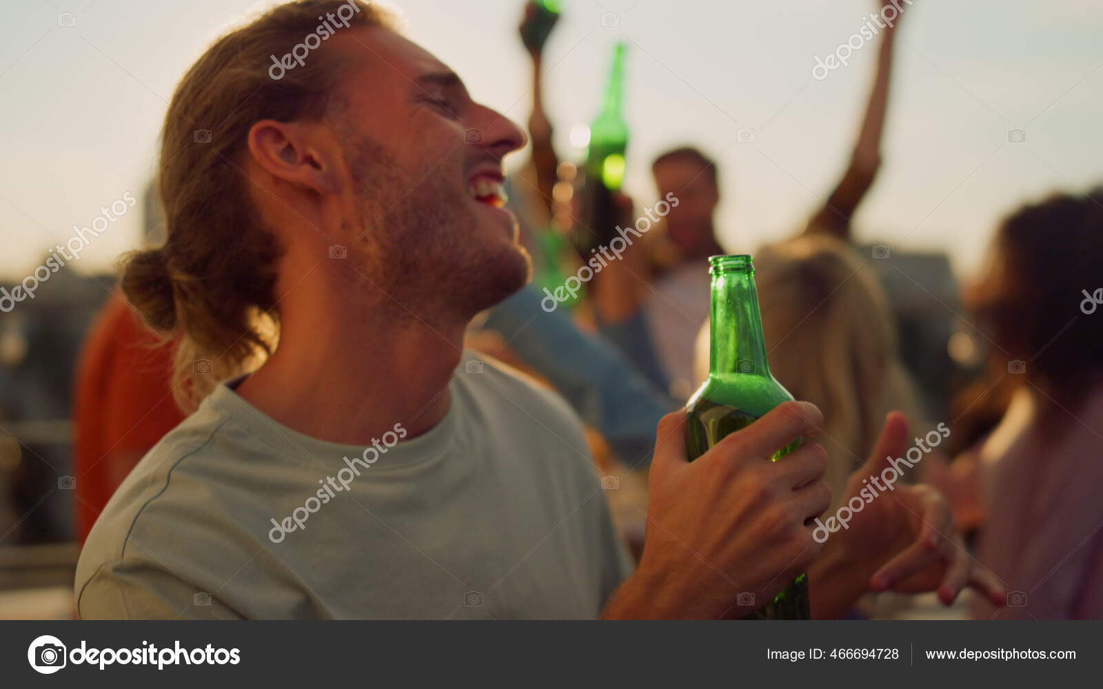 Guys Drinking And Hanging Out