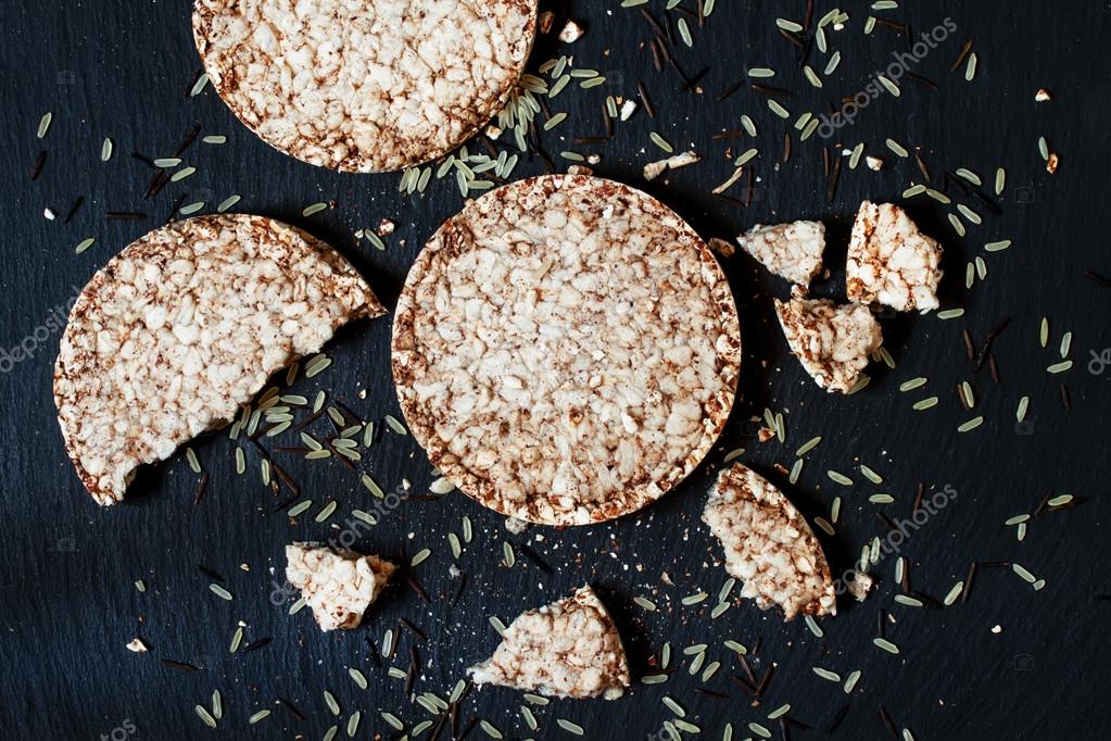 Whole-grain rice cakes Stock Photo by ©5PH 115053168