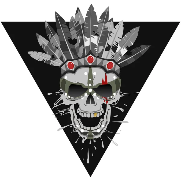 Calavera apache Imágenes Vectoriales, Gráfico Vectorial de Calavera ...