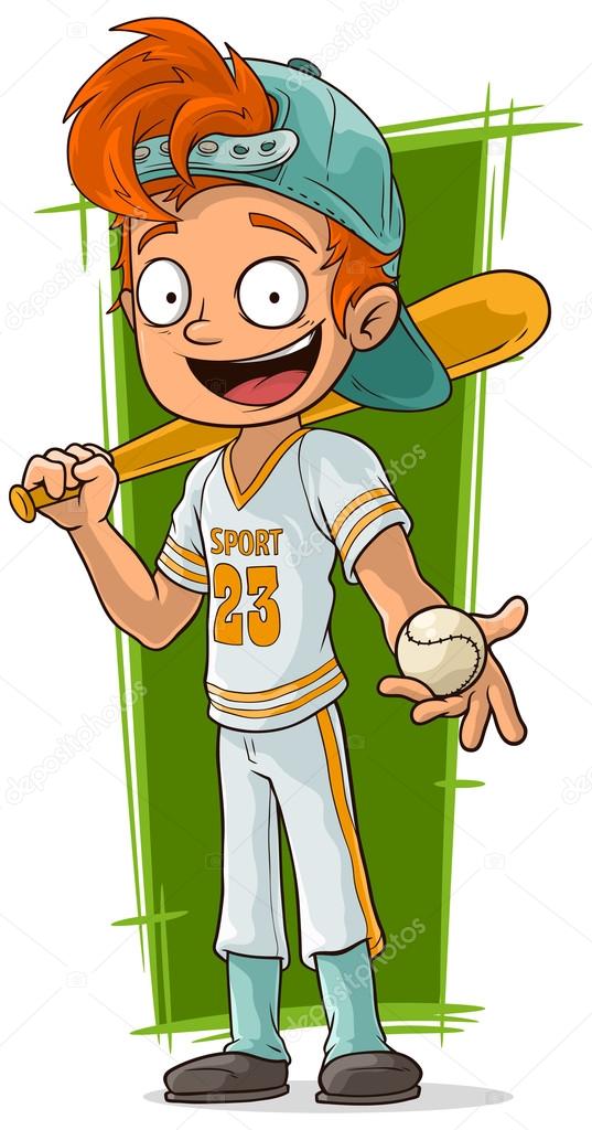 Animated Baseball Player Batting