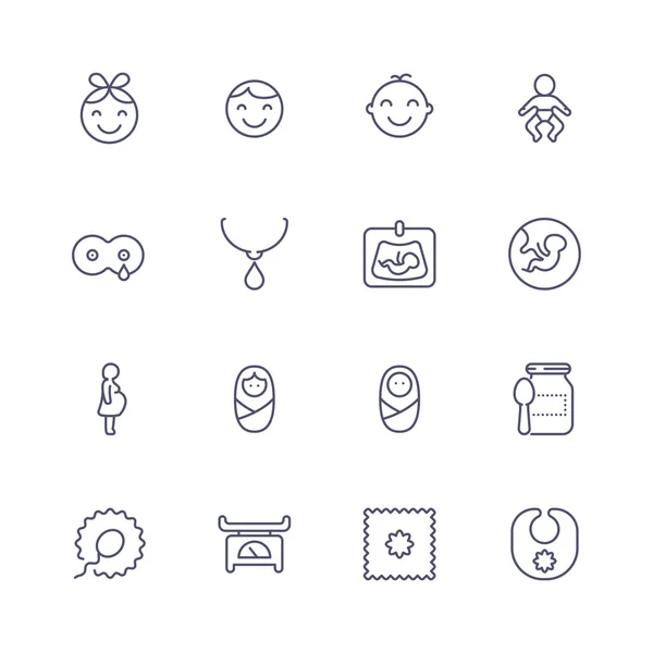 ᐈ Baby line stock icon, Royalty Free baby line icon vectors | download ...