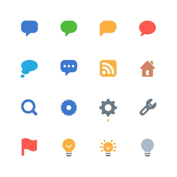 Basic icons set — Stock Vector © Icojam #108754824