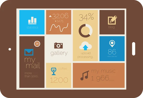 Flat design mobile app Stock Vector Image by ©-izabell- #148694387