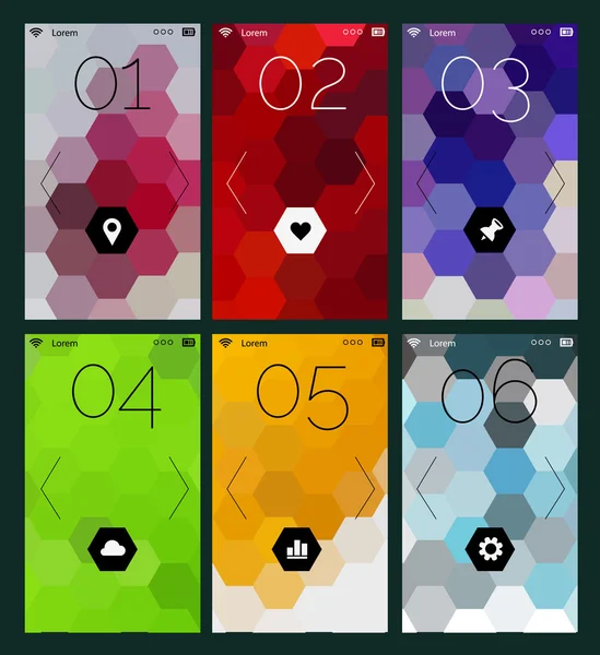 User interface design patterns Vector Art Stock Images | Depositphotos